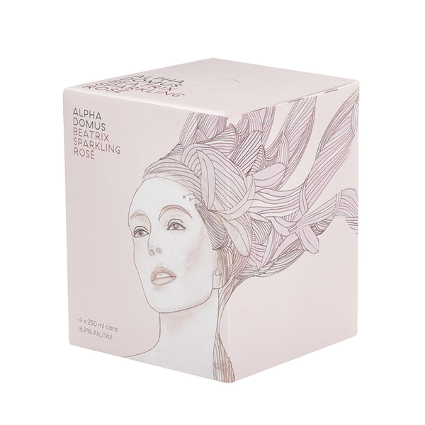 Alpha Domus Beatrix Sparkling Rose 4x250mL – Liquor Mart