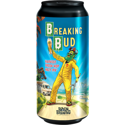 Bach Brewing Breaking Bud Fresh Hopped hazy IPA 440mL – Liquor Mart