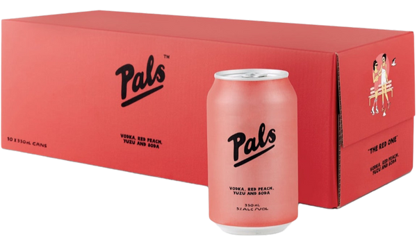 Pals Vodka Red Peach Yuzu & Soda 10x330mL – Liquor Mart